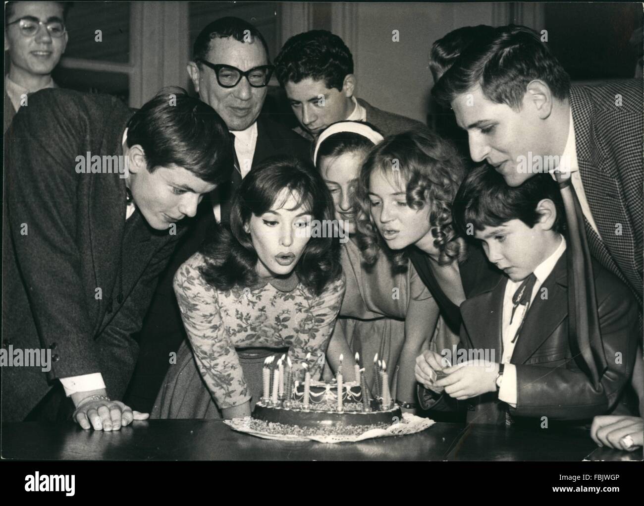 1962 - Birthday Cake For Pascale Audret's Friends.: The famous french ...