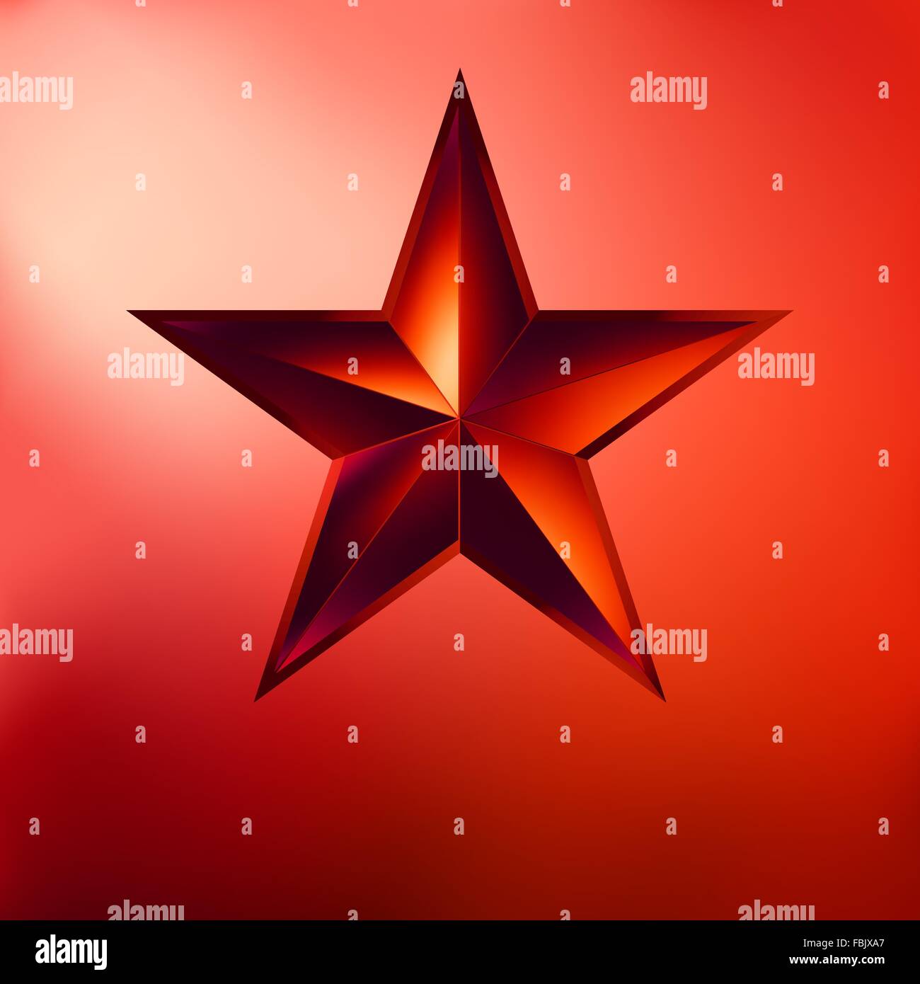 Illustration of a Red star on red. EPS 8 Stock Vector Image & Art - Alamy