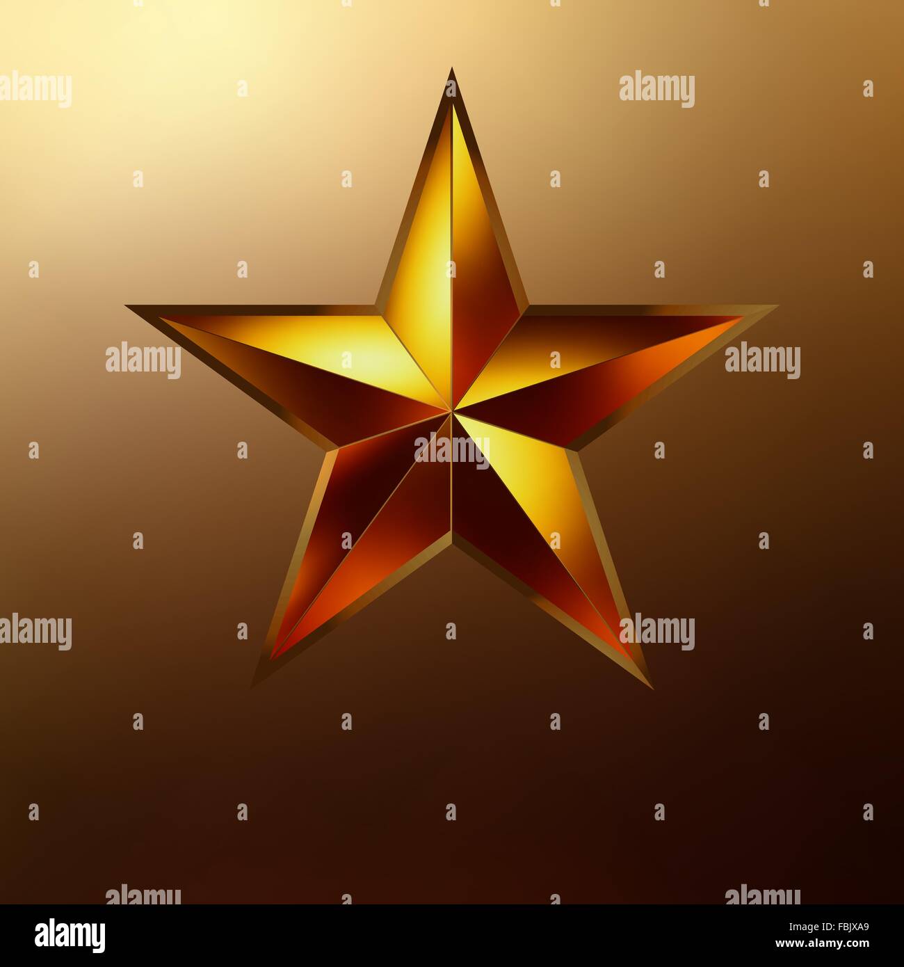 illustration of a Red star on gold. EPS 8 Stock Vector Image & Art - Alamy