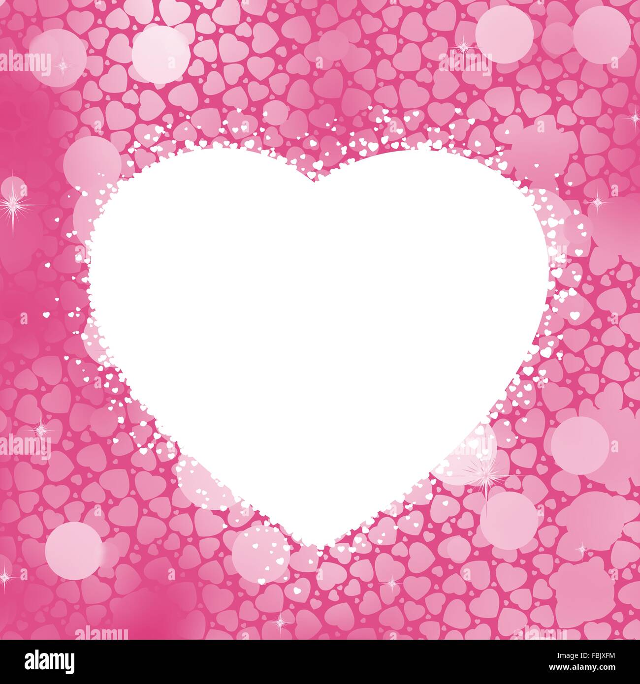 Pastel Heart bokeh frame with copy space. EPS 8 Stock Vector Image ...