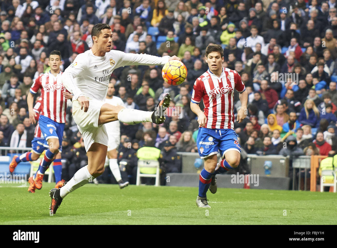 Madrid, Spain. 17th Jan, 2016. Cristiano Ronaldo (forward, Real Madrid ...