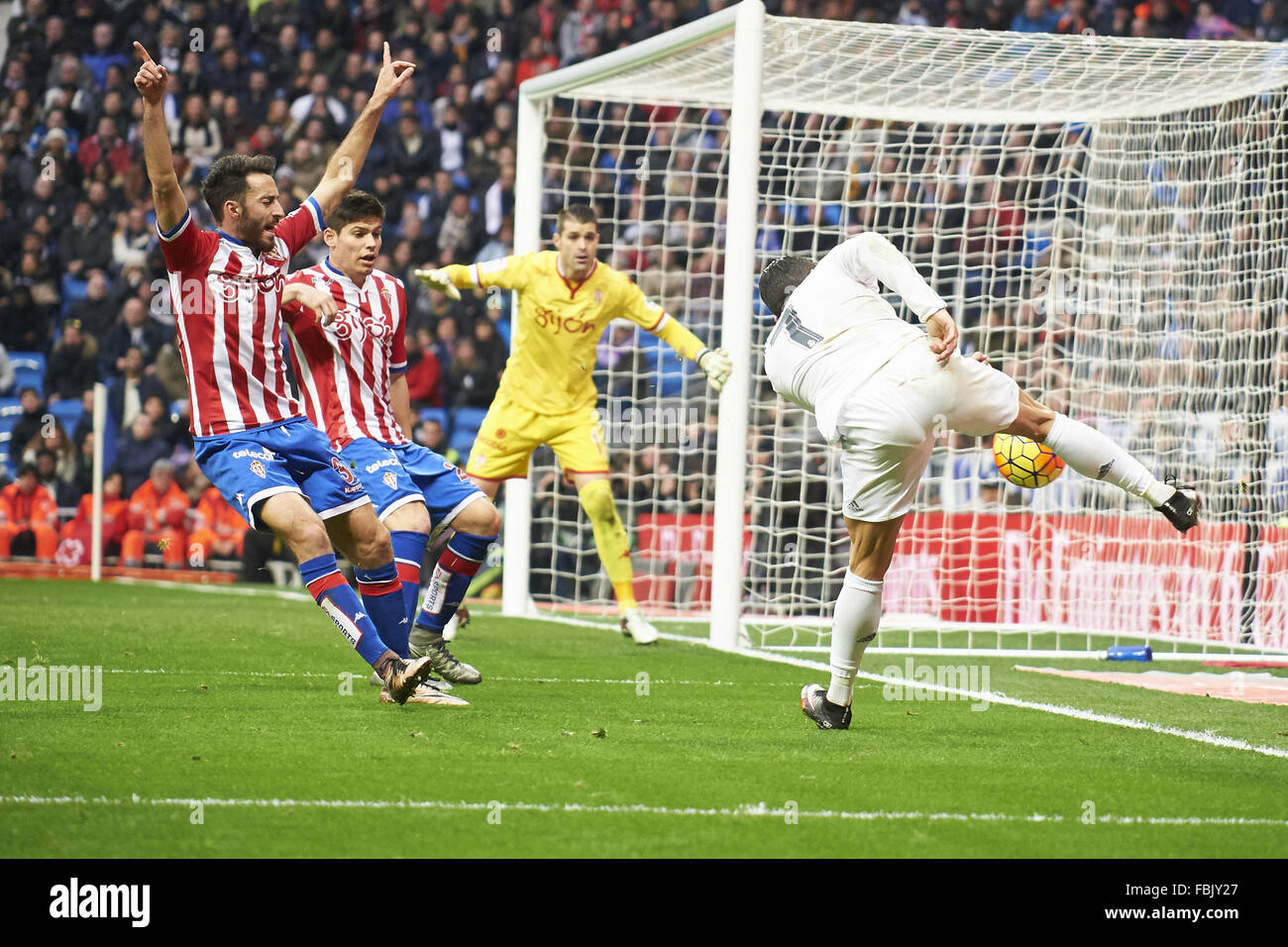 Madrid, Spain. 17th Jan, 2016. Cristiano Ronaldo (forward, Real Madrid ...