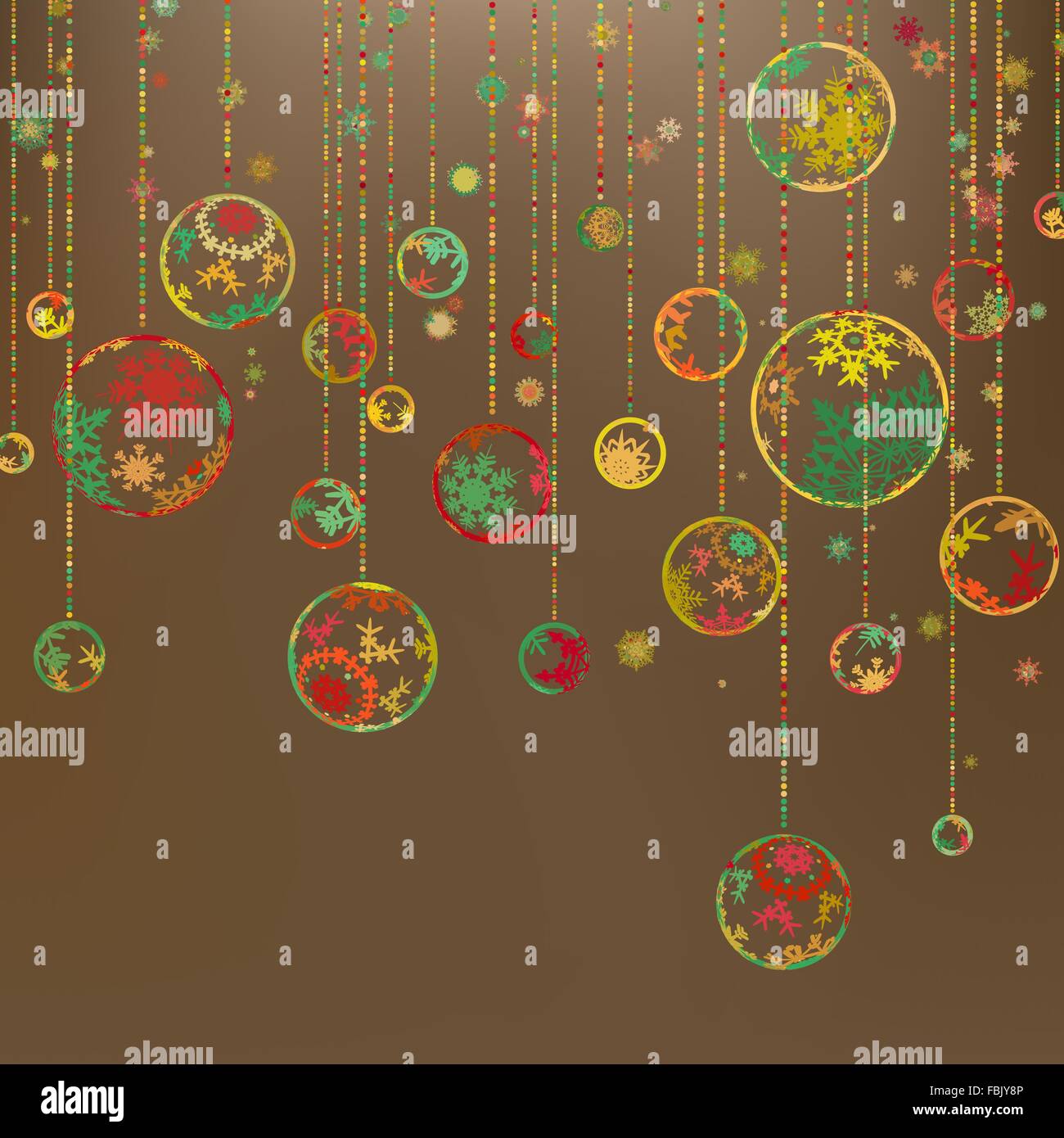 Pink christmas ball spruce Stock Vector Images - Alamy