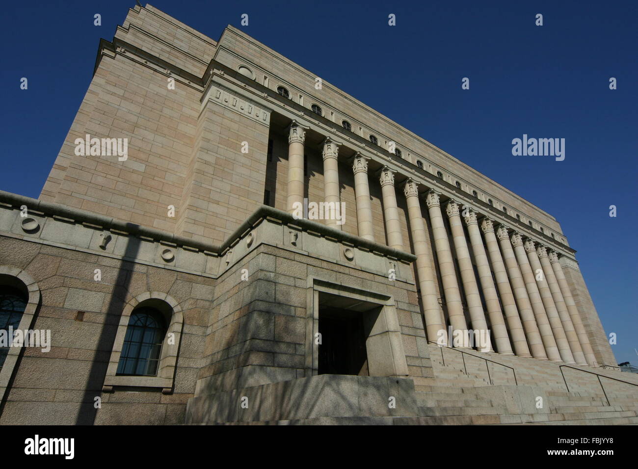 Finnish Parliament House, Eduskuntatalo, Helsinki Suomi Finland Stock ...
