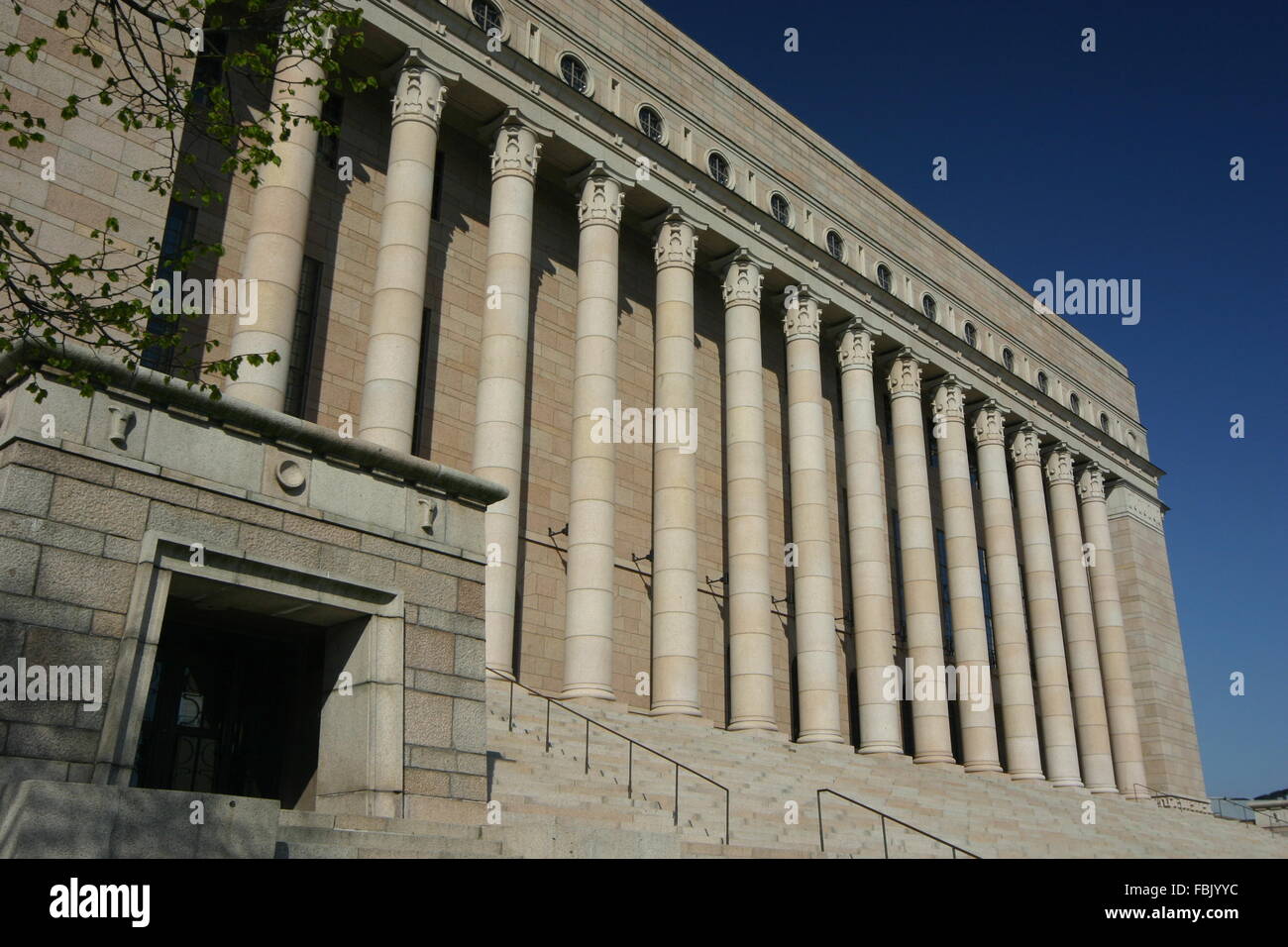 Finnish Parliament House, Eduskuntatalo, Helsinki Suomi Finland Stock ...