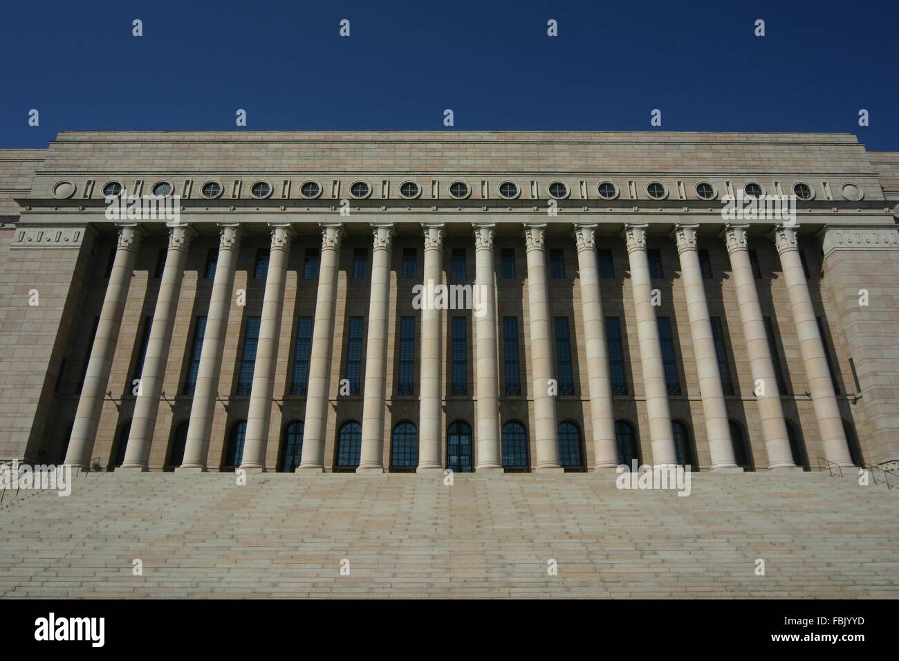Finnish Parliament House, Eduskuntatalo, Helsinki Suomi Finland Stock ...