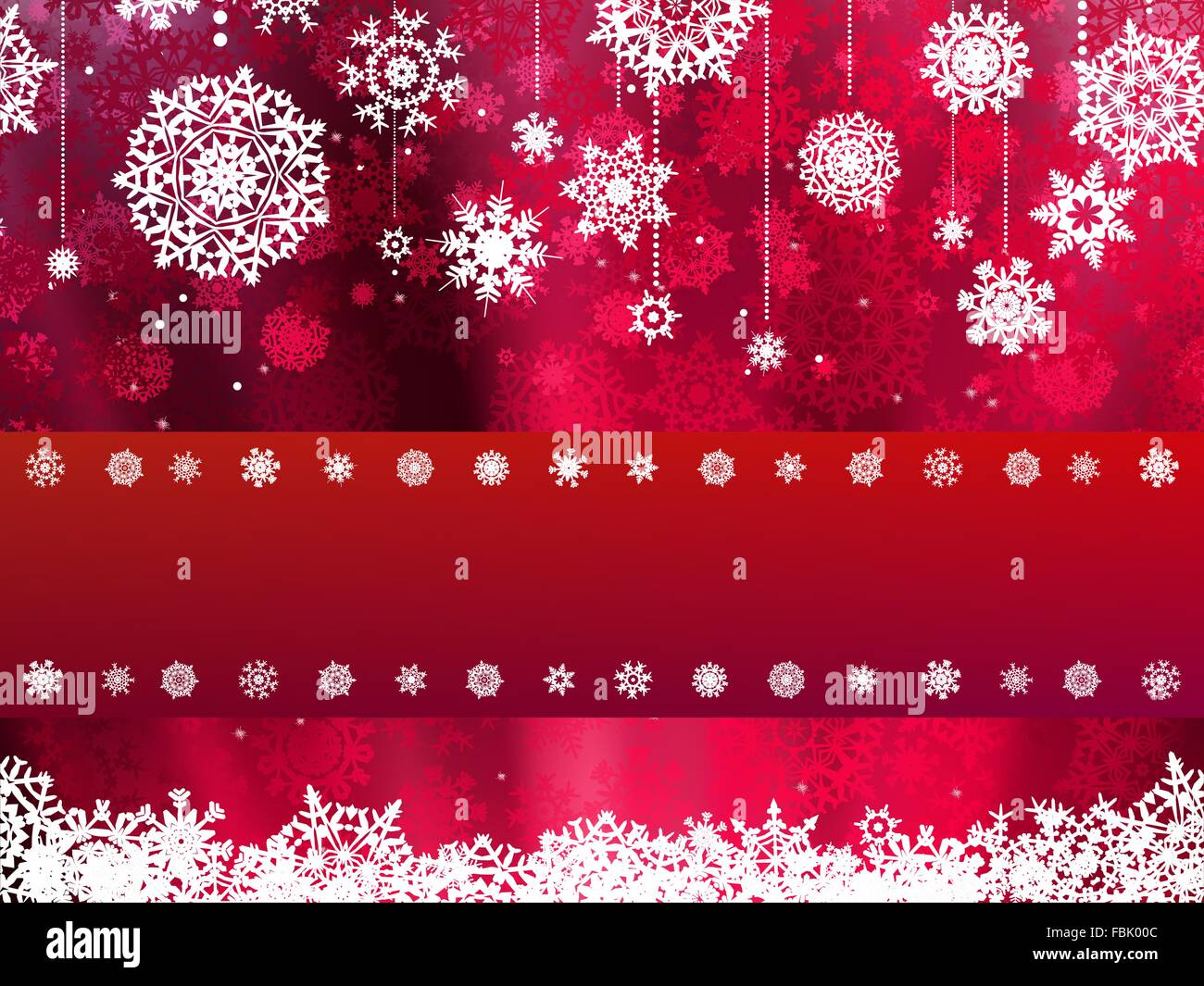 Christmas card with red snowflake. EPS 8 Stock Vector Image & Art - Alamy