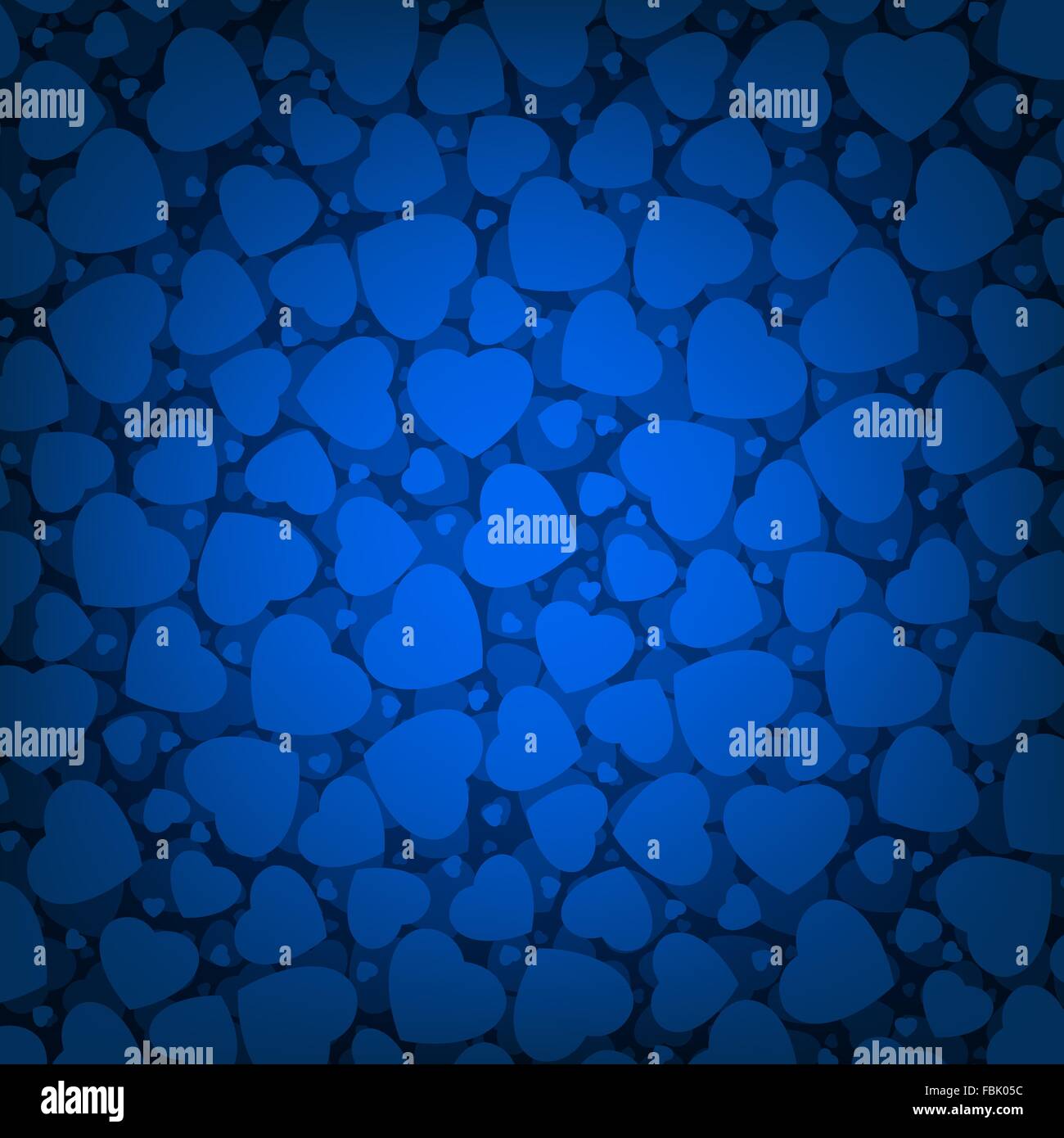 Blue paper hearts on Stock Vector Images - Alamy