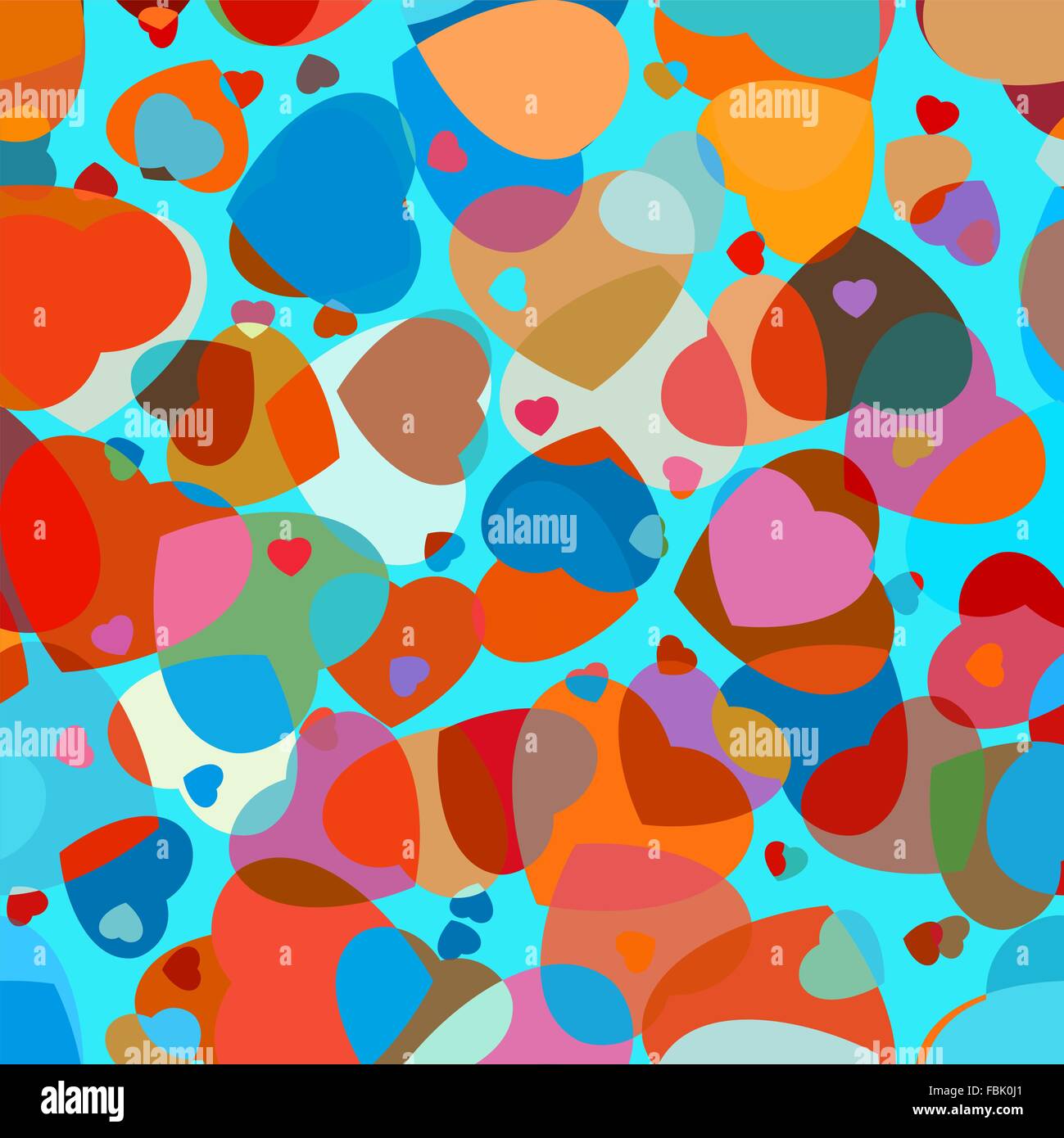 Beautiful colorful heart shape background. EPS 8 Stock Vector Image ...