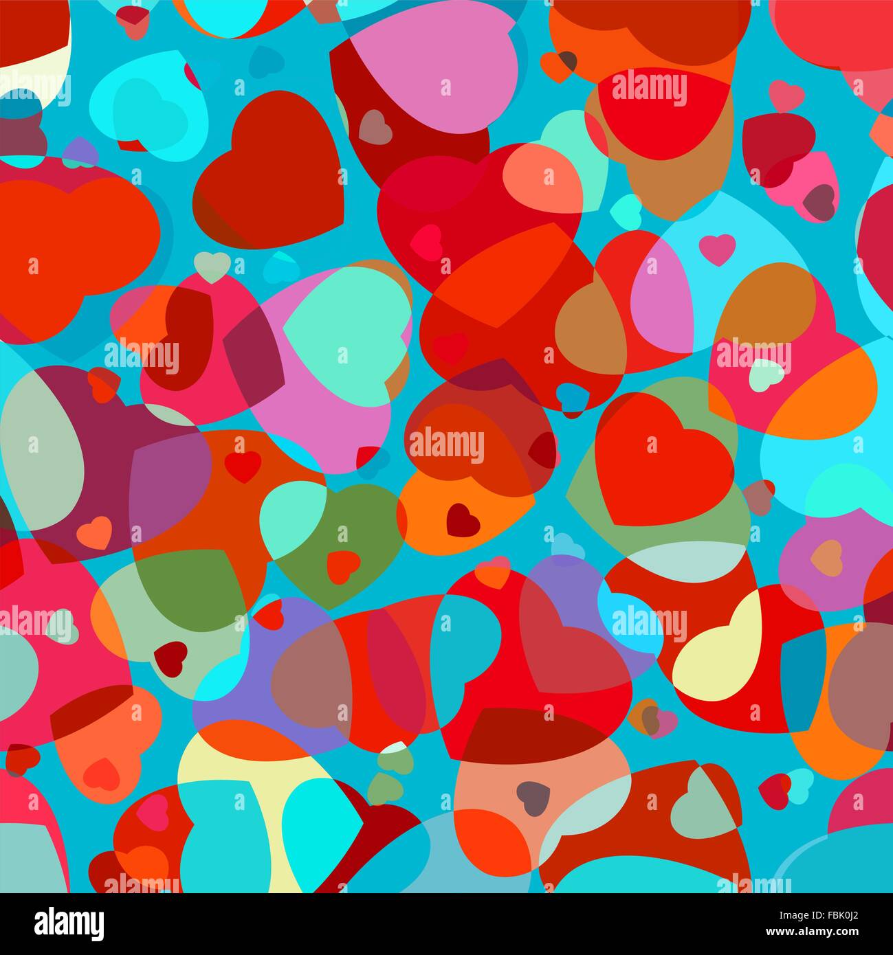 Beautiful colorful heart shape background. EPS 8 Stock Vector Image ...