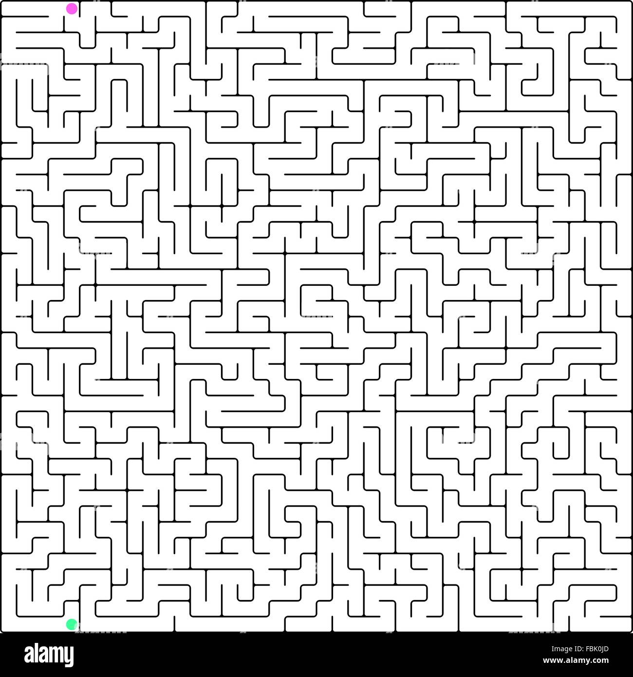 Vector illustration of perfect maze. EPS 8 Stock Vector Image & Art - Alamy