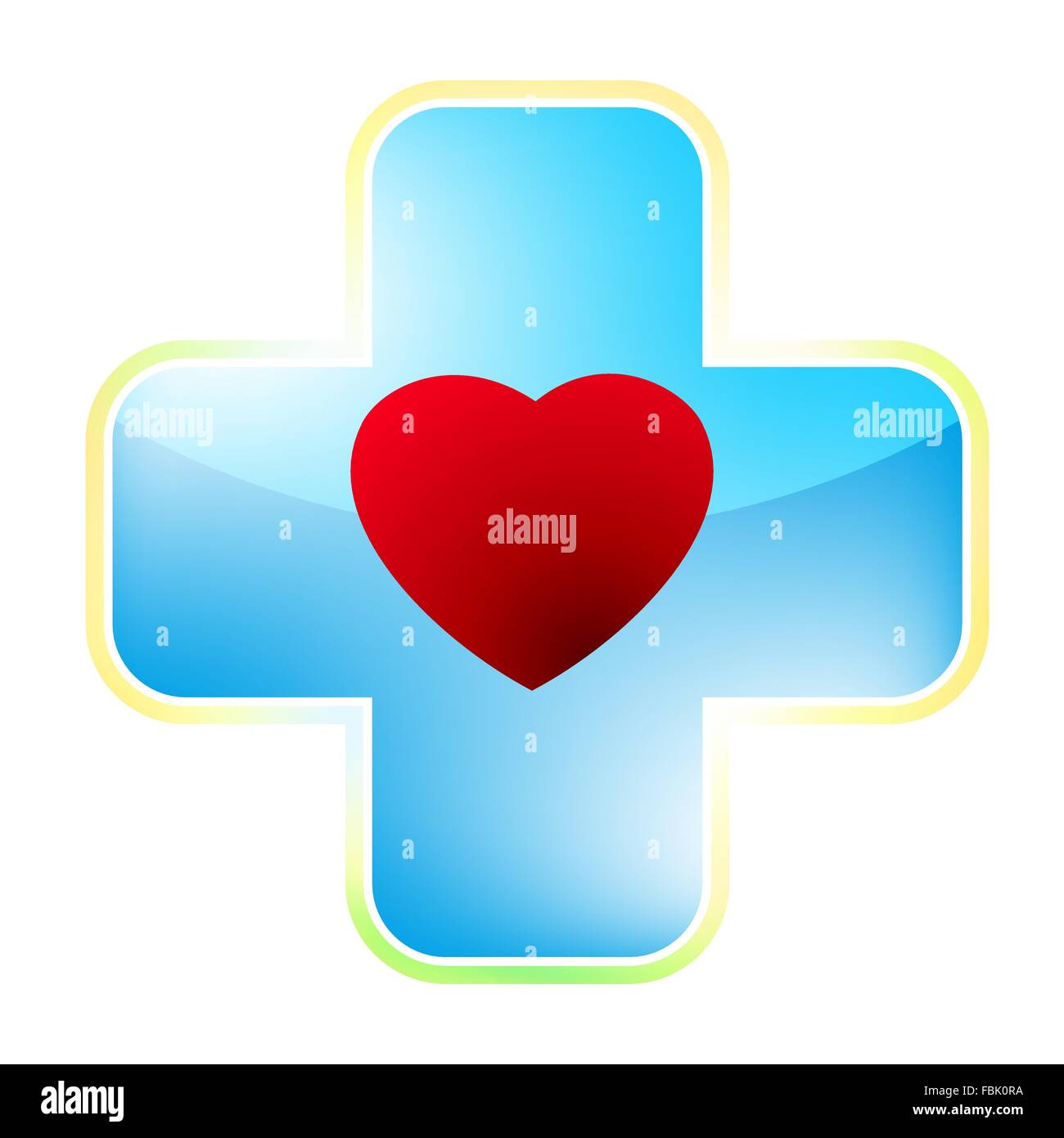 Heart medical cross. EPS 8 Stock Vector Image & Art - Alamy