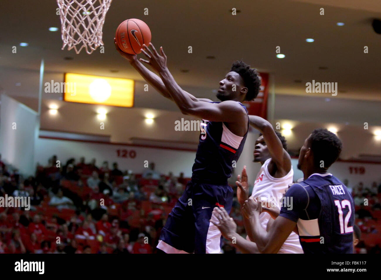 Houston, TX, USA. 17th Jan, 2016. Connecticut Huskies guard Daniel ...