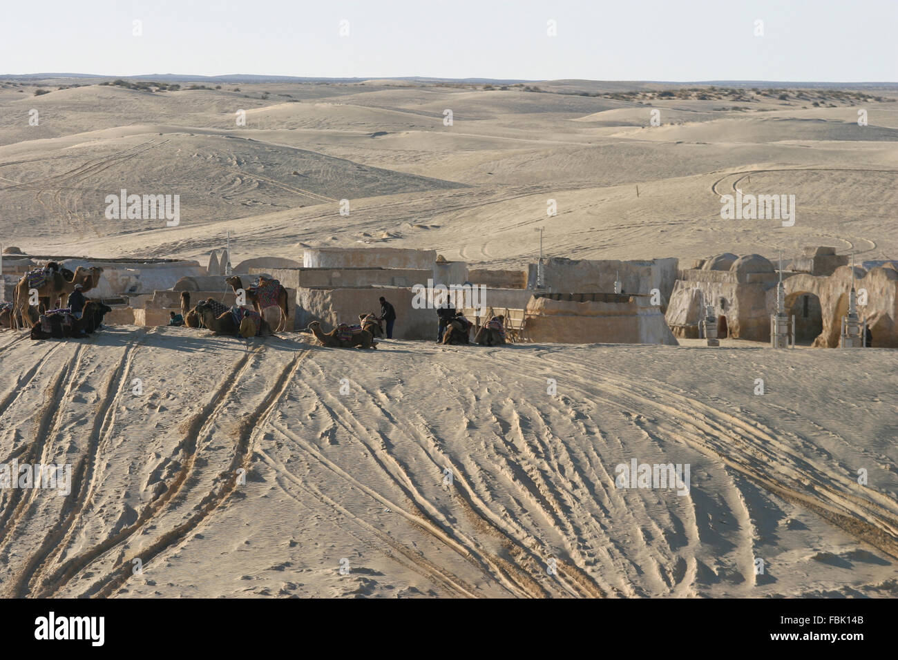 NEFTA; TUNISIA - DEC 8; Original movie scenery for Star Wars film in ...