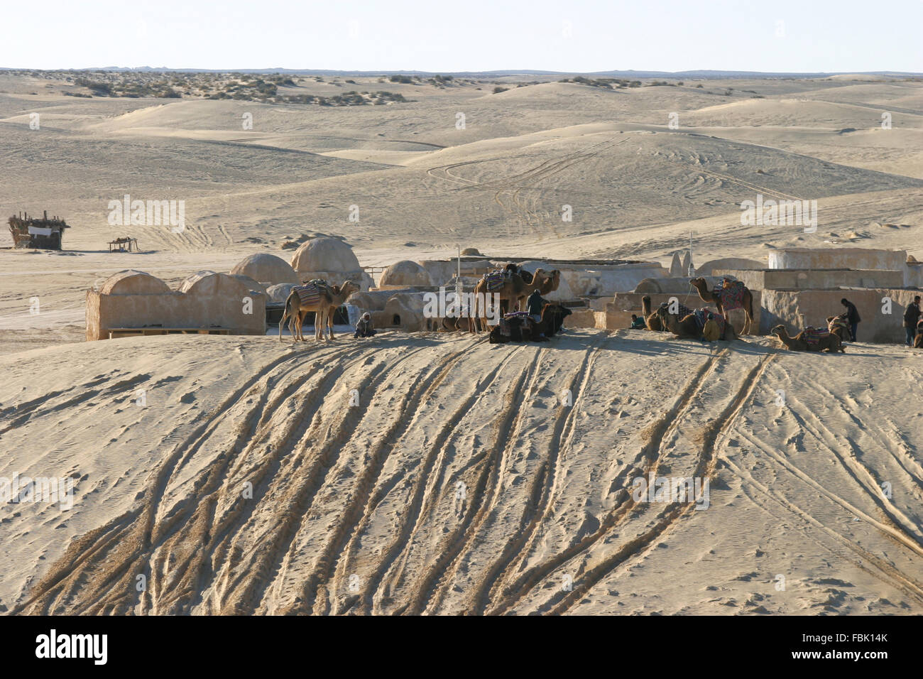 NEFTA; TUNISIA - DEC 8; Original movie scenery for Star Wars film in ...