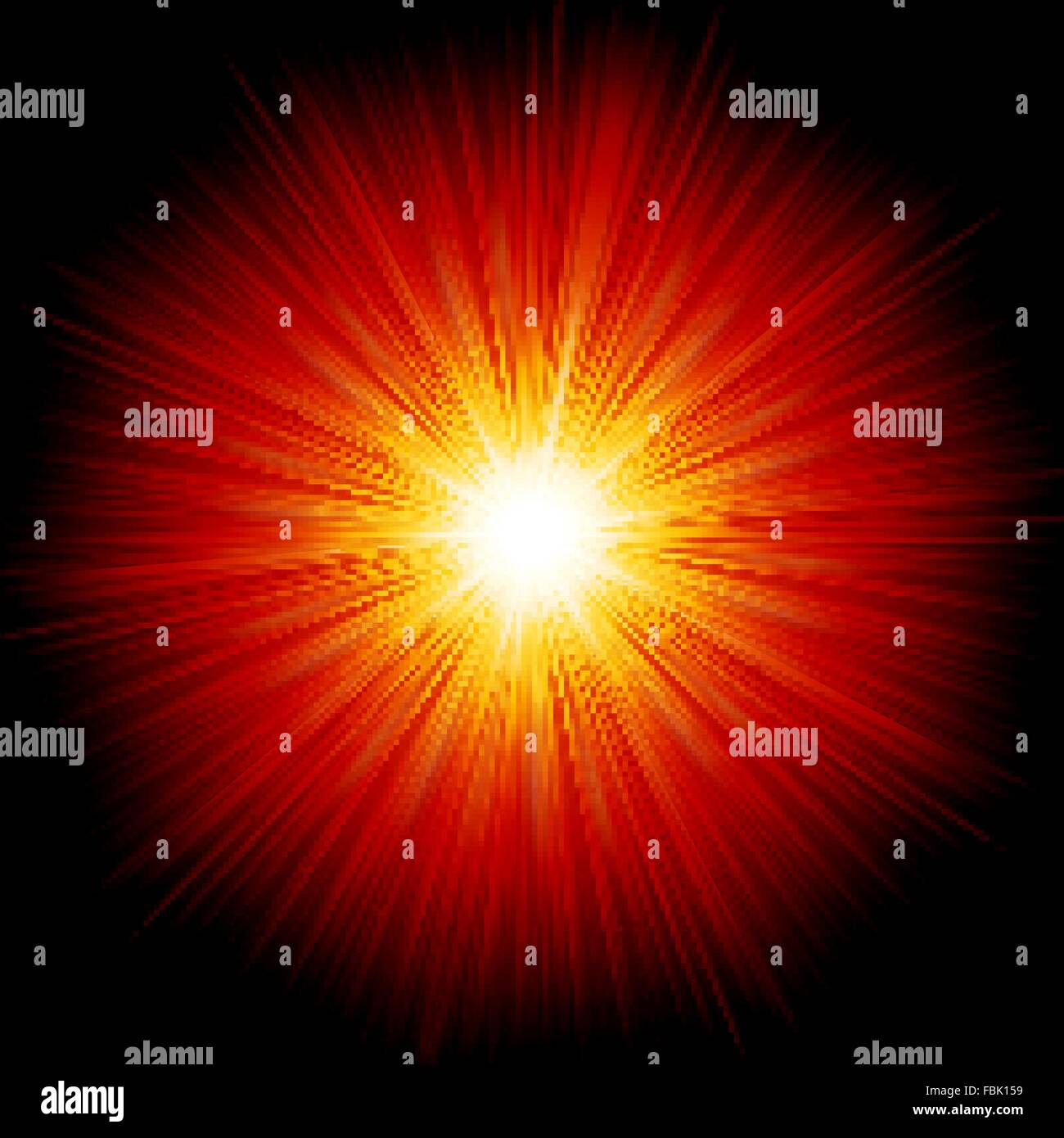 Star burst red and yellow fire. EPS 10 Stock Vector Image & Art - Alamy