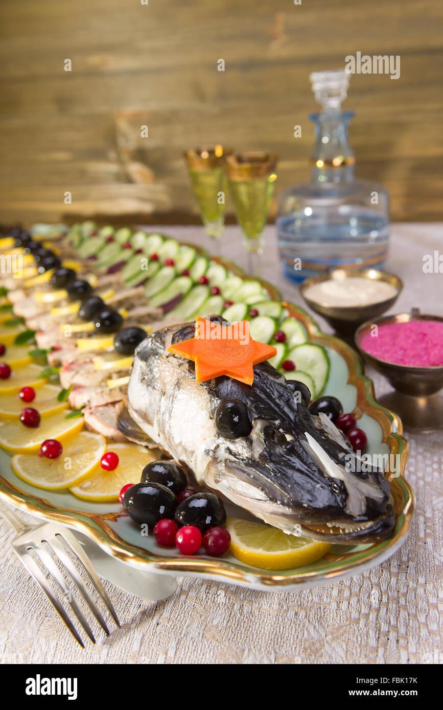 A traditional Ashkenazi Jewish dish made of deboned chopped fish ...