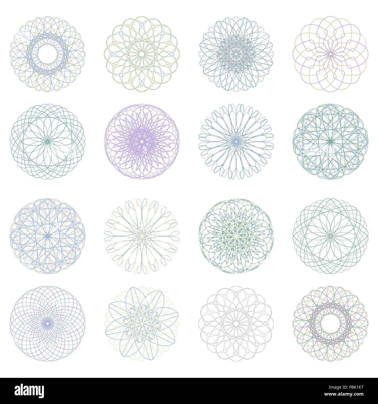 Guilloche pattern Cut Out Stock Images & Pictures - Alamy