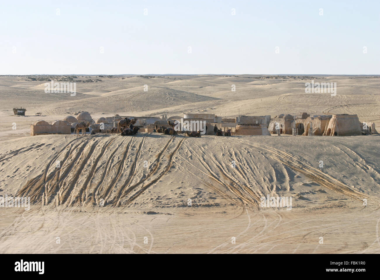 NEFTA; TUNISIA - DEC 8; Original movie scenery for Star Wars film in ...