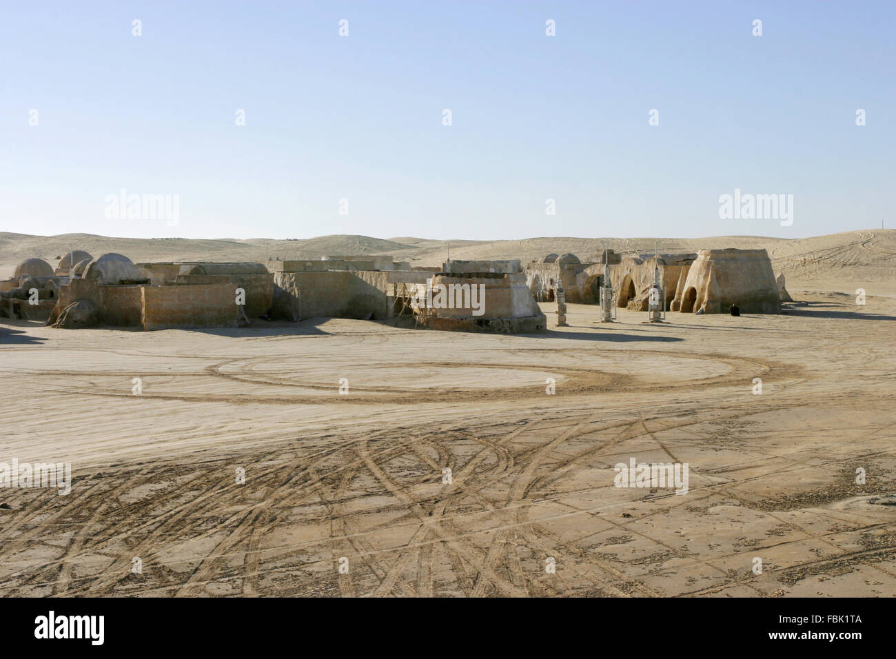 NEFTA; TUNISIA - DEC 8; Original movie scenery for Star Wars film in ...
