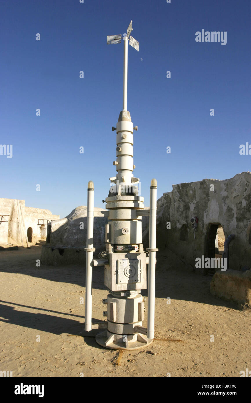 NEFTA; TUNISIA - DEC 8; Original movie scenery for Star Wars film in ...