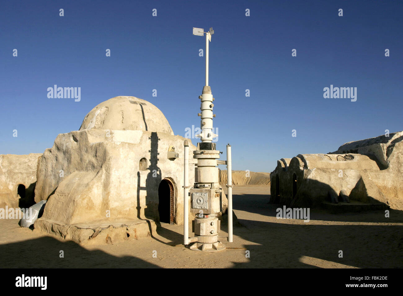 NEFTA; TUNISIA - DEC 8; Original movie scenery for Star Wars film in ...