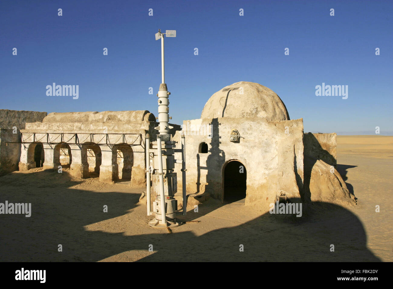 NEFTA; TUNISIA - DEC 8; Original movie scenery for Star Wars film in ...