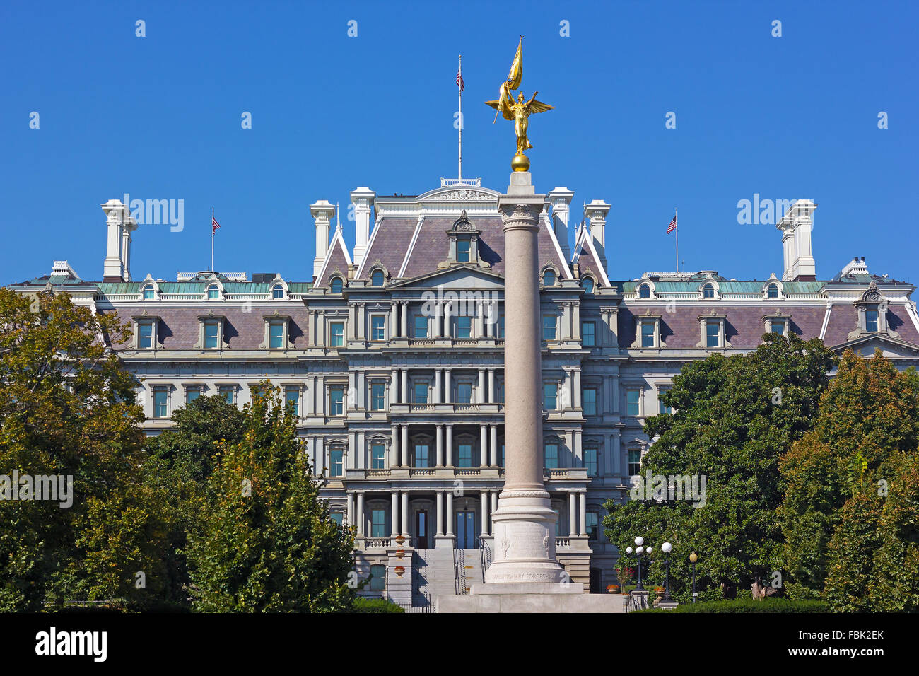 The First Division Monument and The Eisenhower Executive Office ...