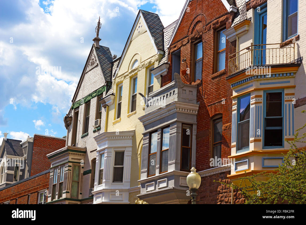 Residential row houses in Washington DC, USA Stock Photo - Alamy