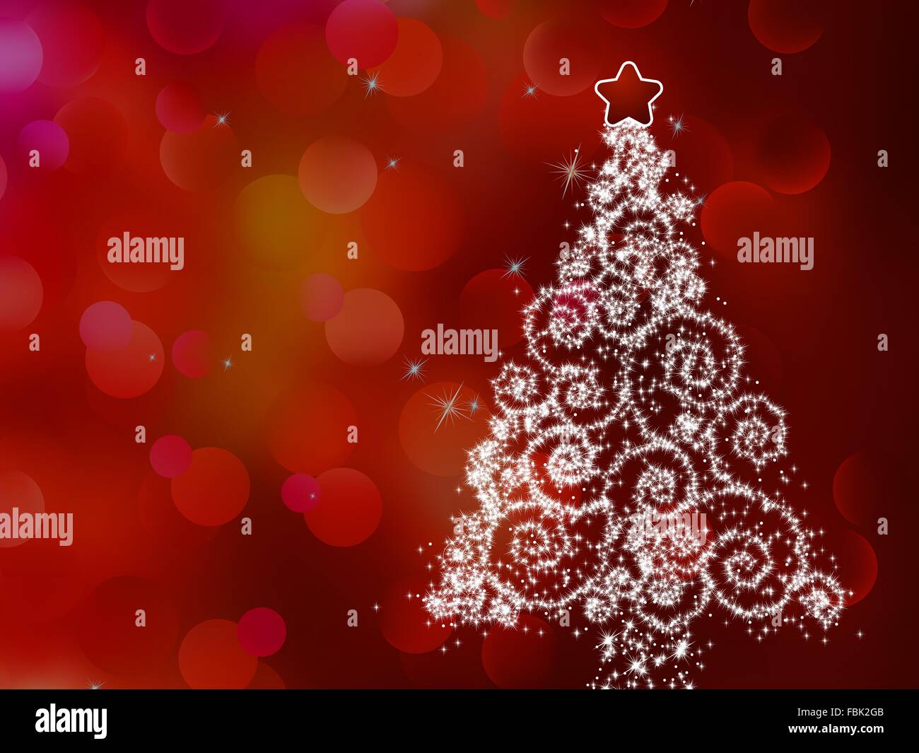 White christmas tree on abstract light. EPS 8 Stock Vector Image & Art ...
