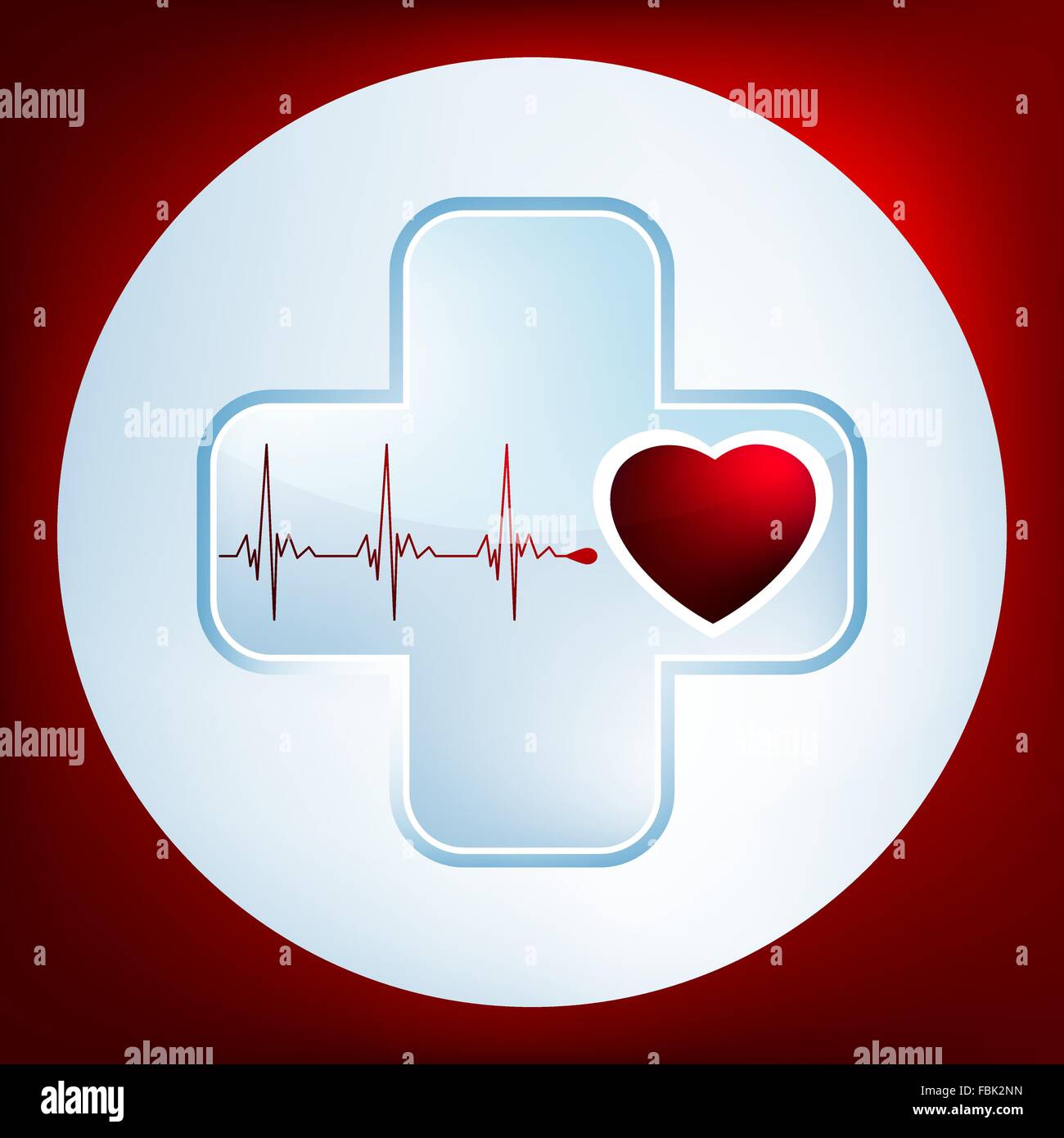 Heart and heartbeat symbol. EPS 8 Stock Vector Image & Art - Alamy