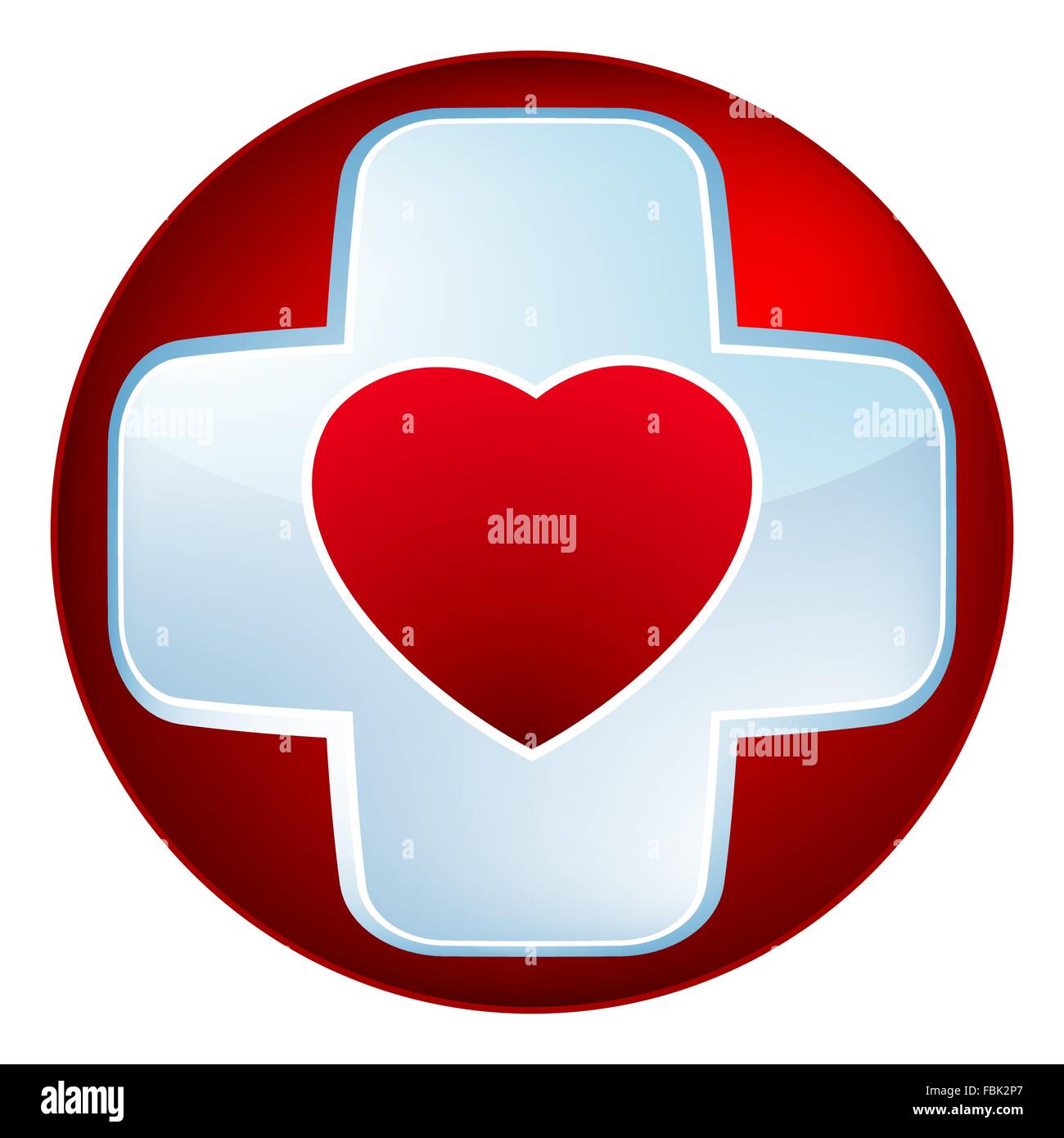 Heart medical cross. EPS 8 Stock Vector Image & Art - Alamy