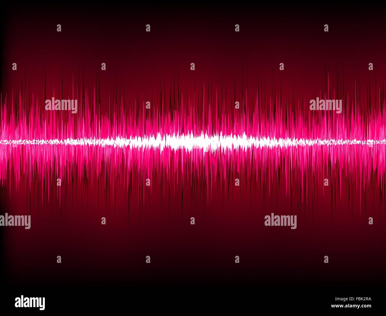 Sound waves oscillating on black background. EPS 8 Stock Vector Image ...