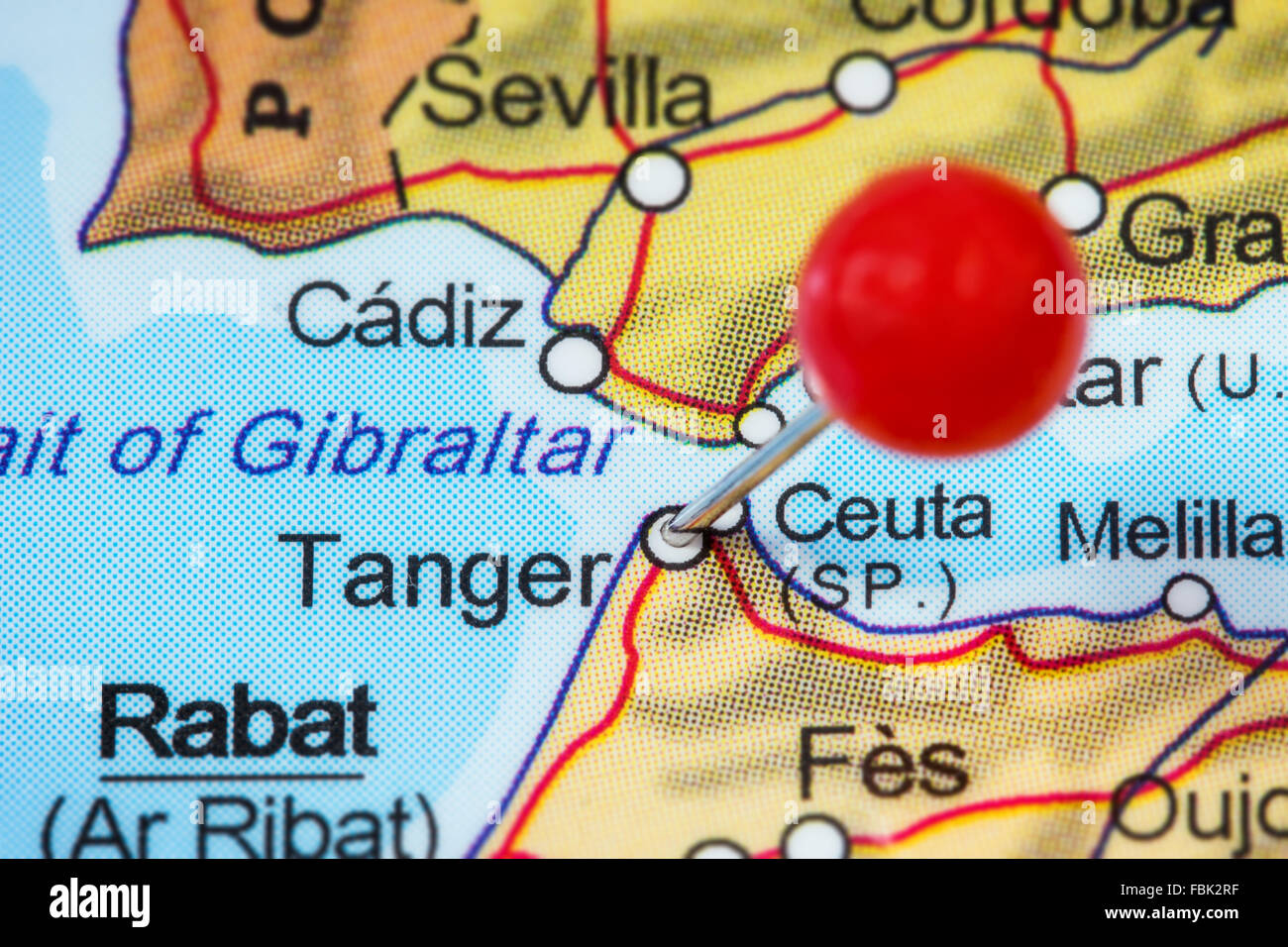 Tanger city map hi-res stock photography and images - Alamy