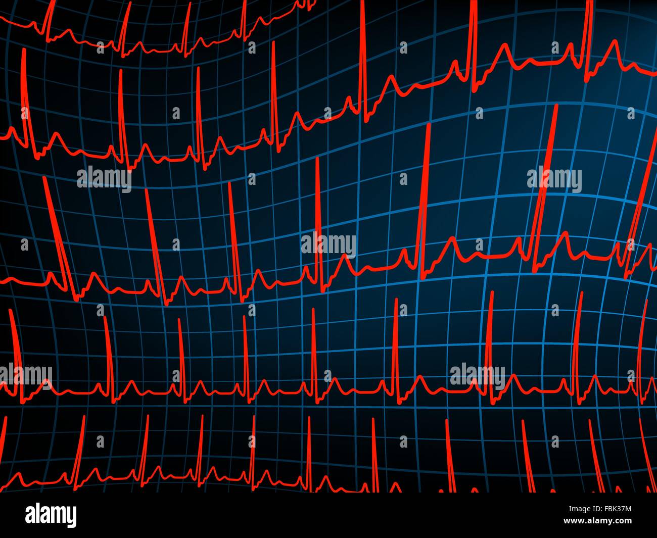 ECG tracing monitor. EPS 8 Stock Vector Image & Art - Alamy