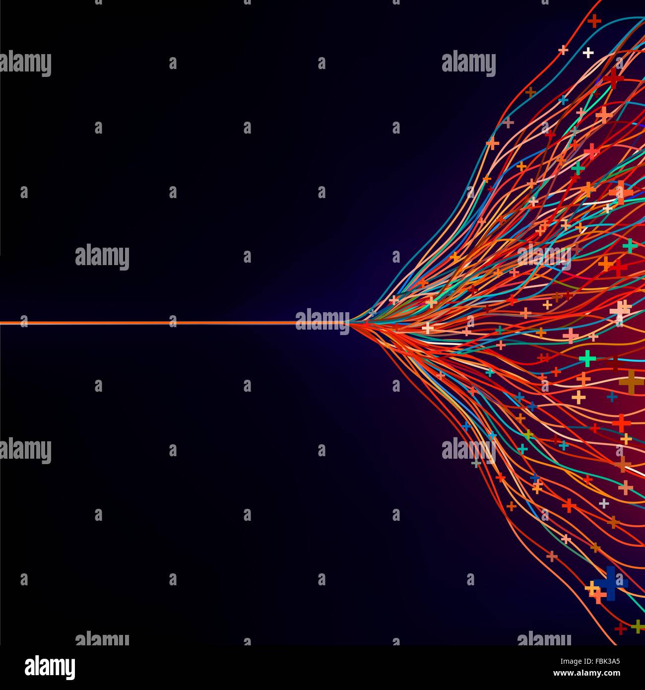 Glowing resembling motion neon curves. EPS 8 Stock Vector Image & Art ...