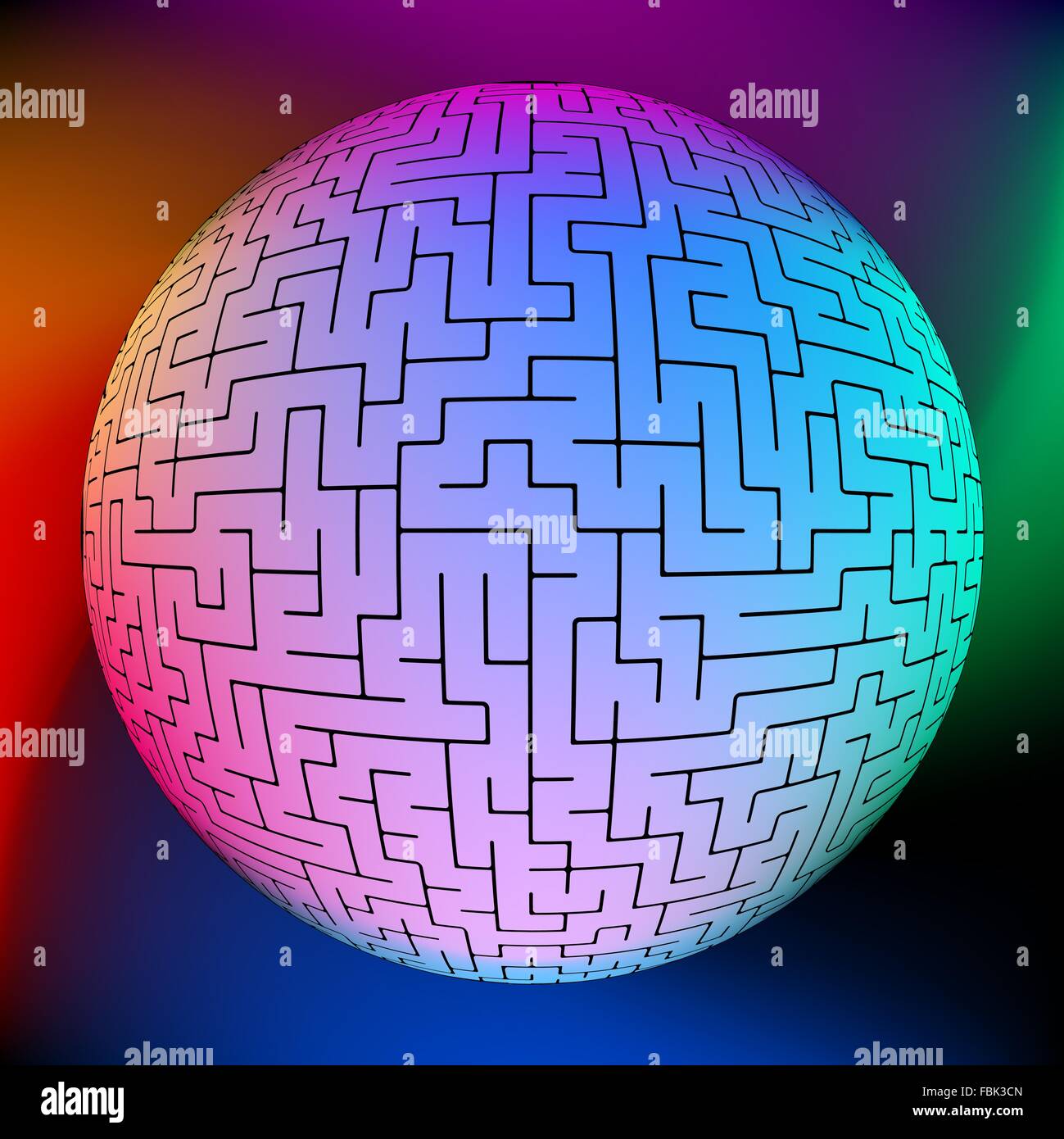 Vector illustration of perfect maze. EPS 8 Stock Vector Image & Art - Alamy
