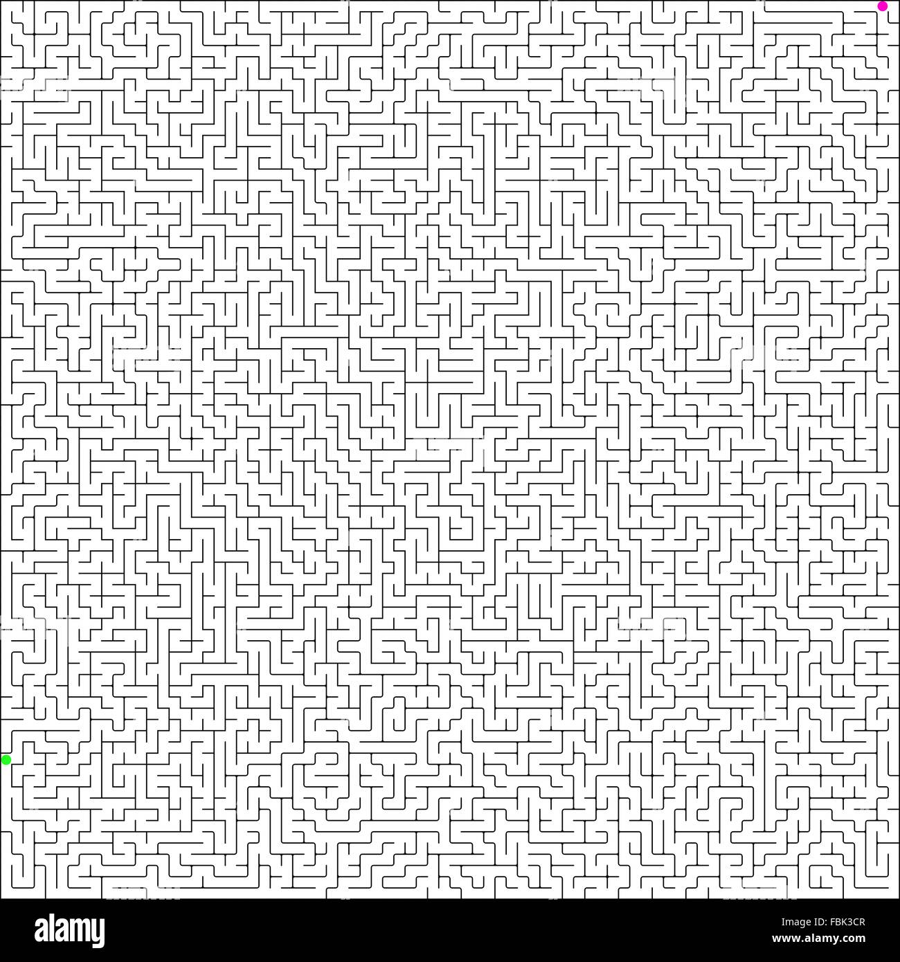 Vector illustration of perfect maze. EPS 8 Stock Vector Image & Art - Alamy