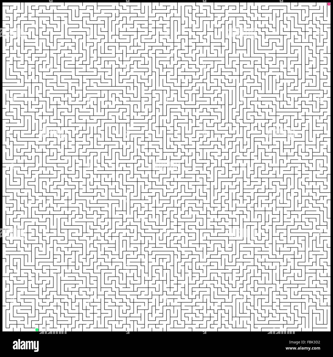 Vector illustration of perfect maze. EPS 8 Stock Vector Image & Art - Alamy