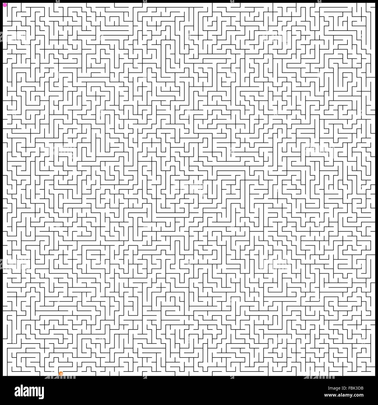 Vector illustration of perfect maze. EPS 8 Stock Vector Image & Art - Alamy