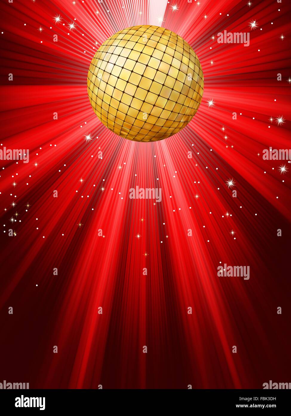 Sparkling red disco ball. EPS 8 Stock Vector Image & Art - Alamy
