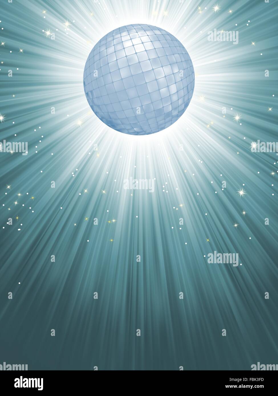 Party Banner with Disco Ball. EPS 8 Stock Vector Image & Art - Alamy