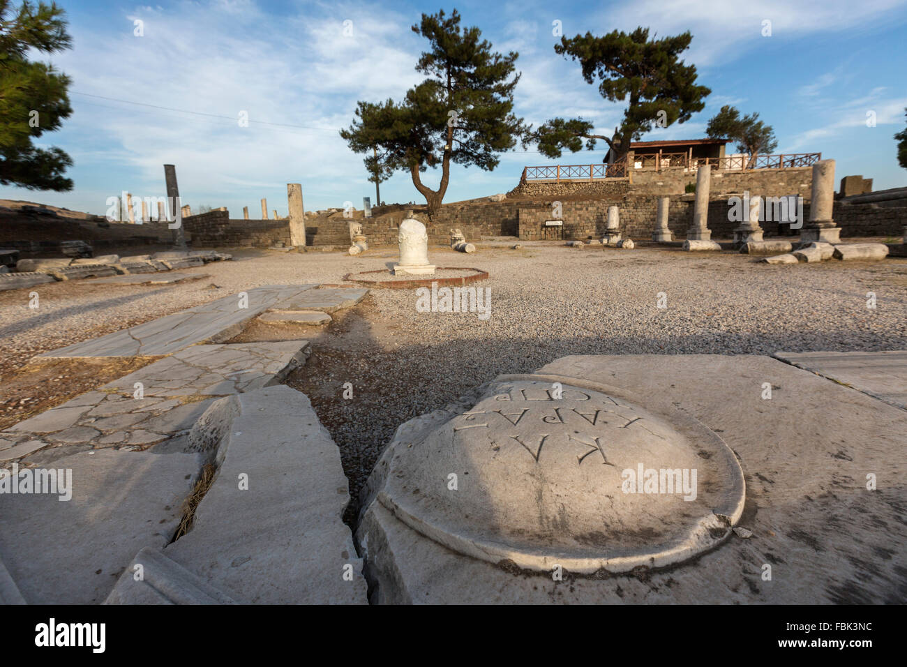 Altar in the Propylon, Sanctuary of Asclepion, Pergamon Stock Photo - Alamy