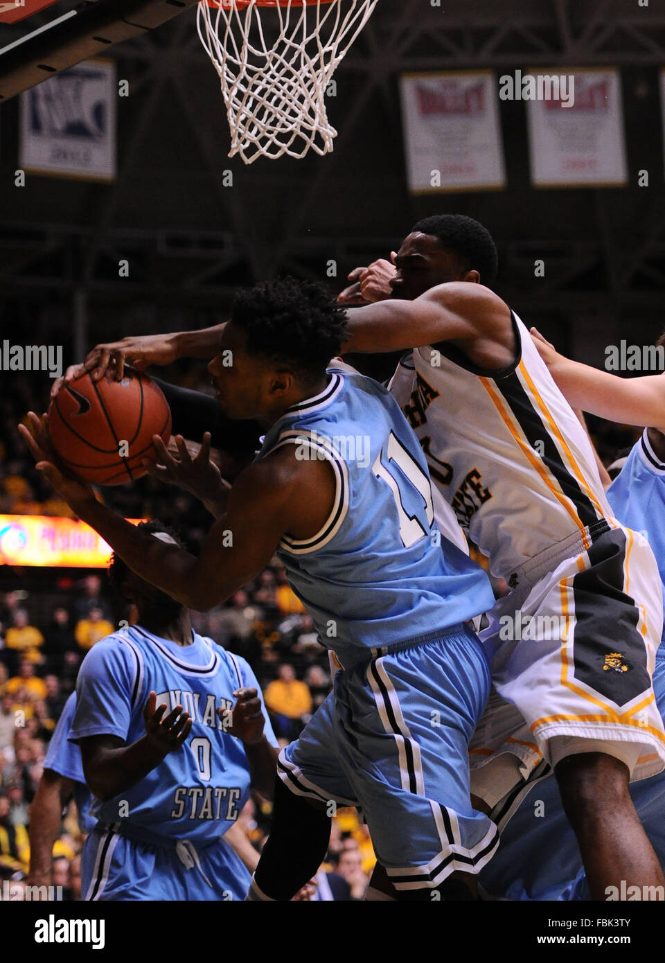 Wichita, Kansas, USA. 17th Jan, 2016. Indiana State Sycamores guard ...