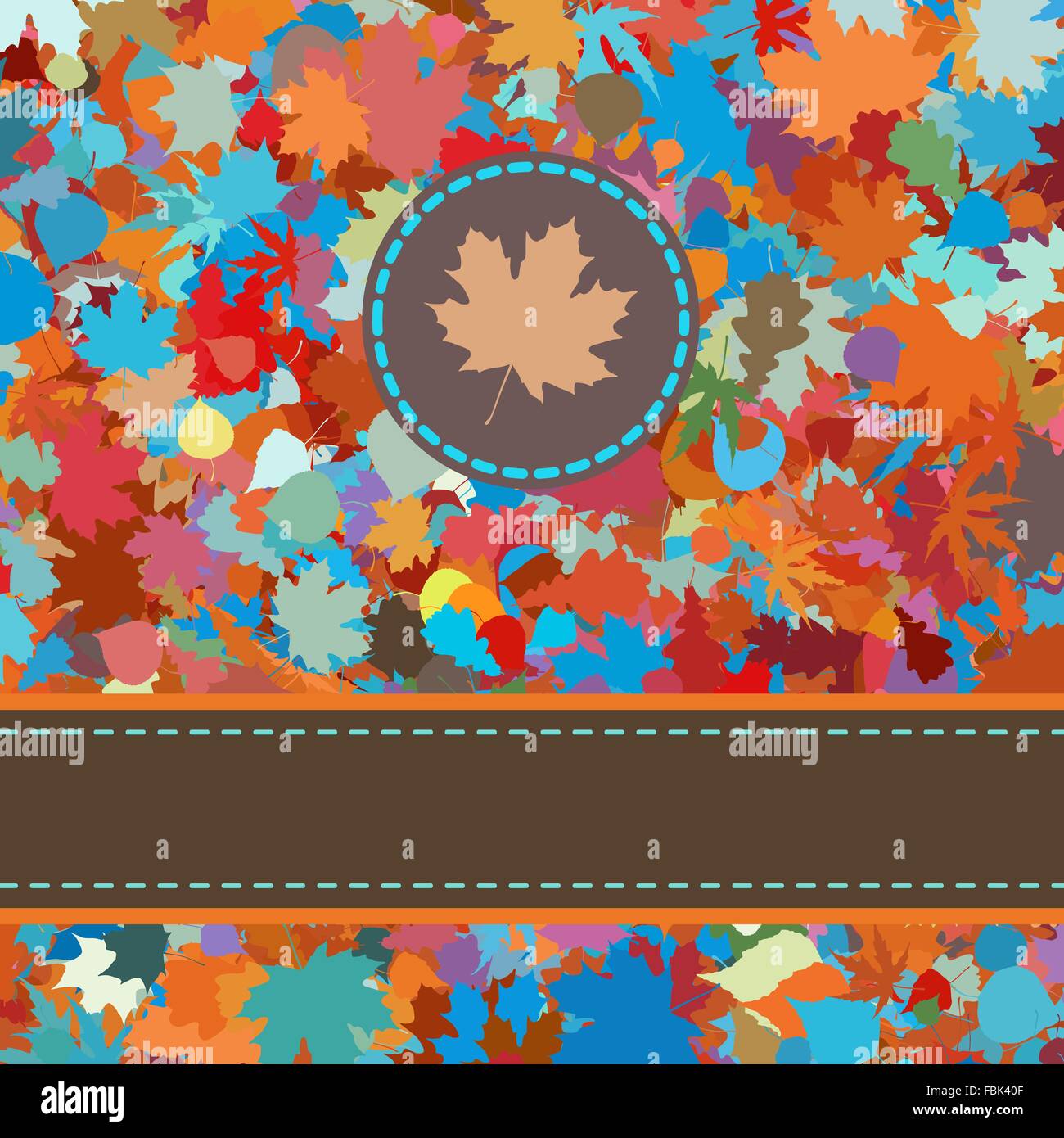 Still life of autumn leaves Stock Vector Images - Alamy