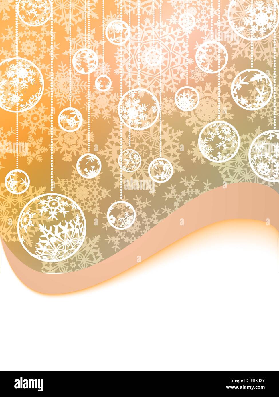 Abstract orange vector winter background. EPS 8 Stock Vector Image ...