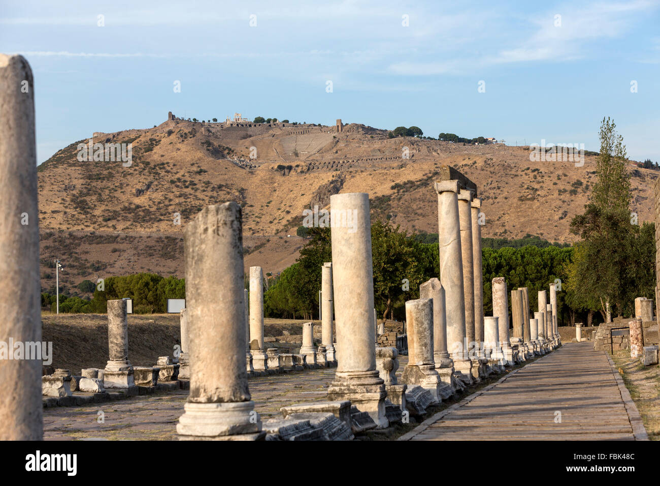 Turkey acropolis theatre columns colonnade hi-res stock photography and ...