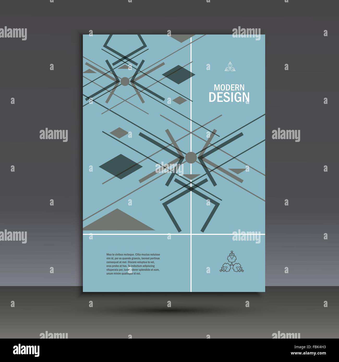 Templates geometric abstract design in A4. Modern vector background ...