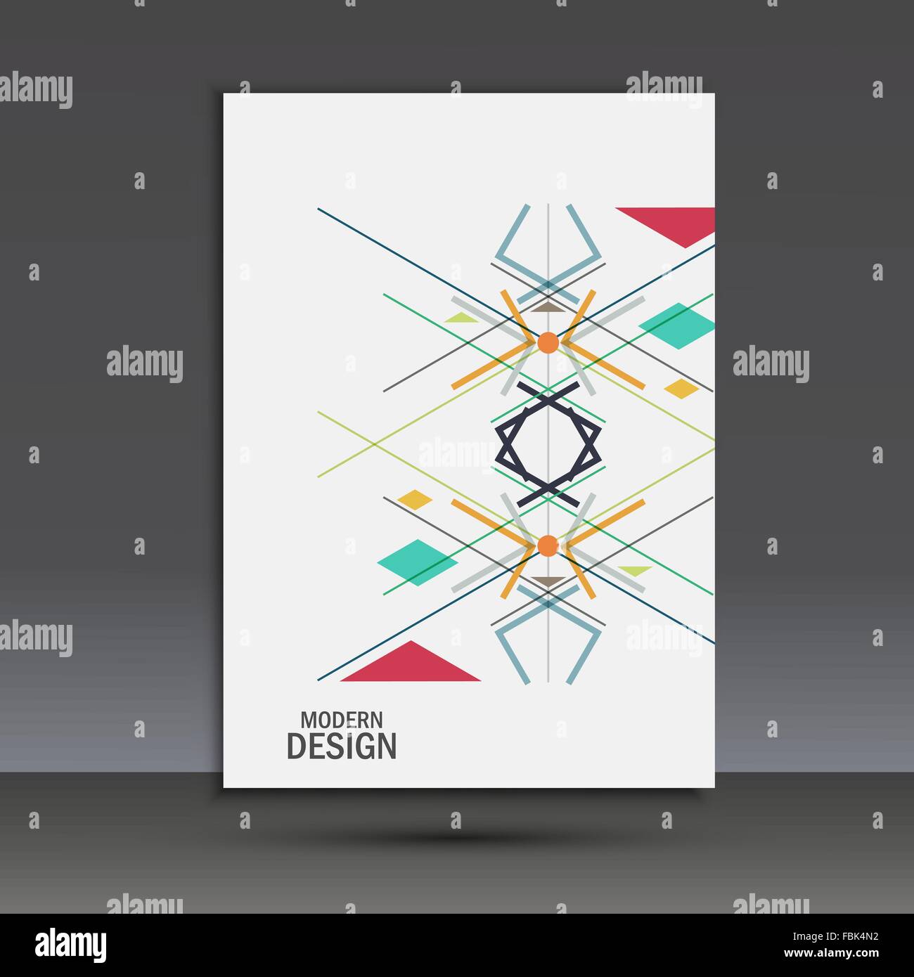 Templates geometric abstract design in A4. Modern vector background ...