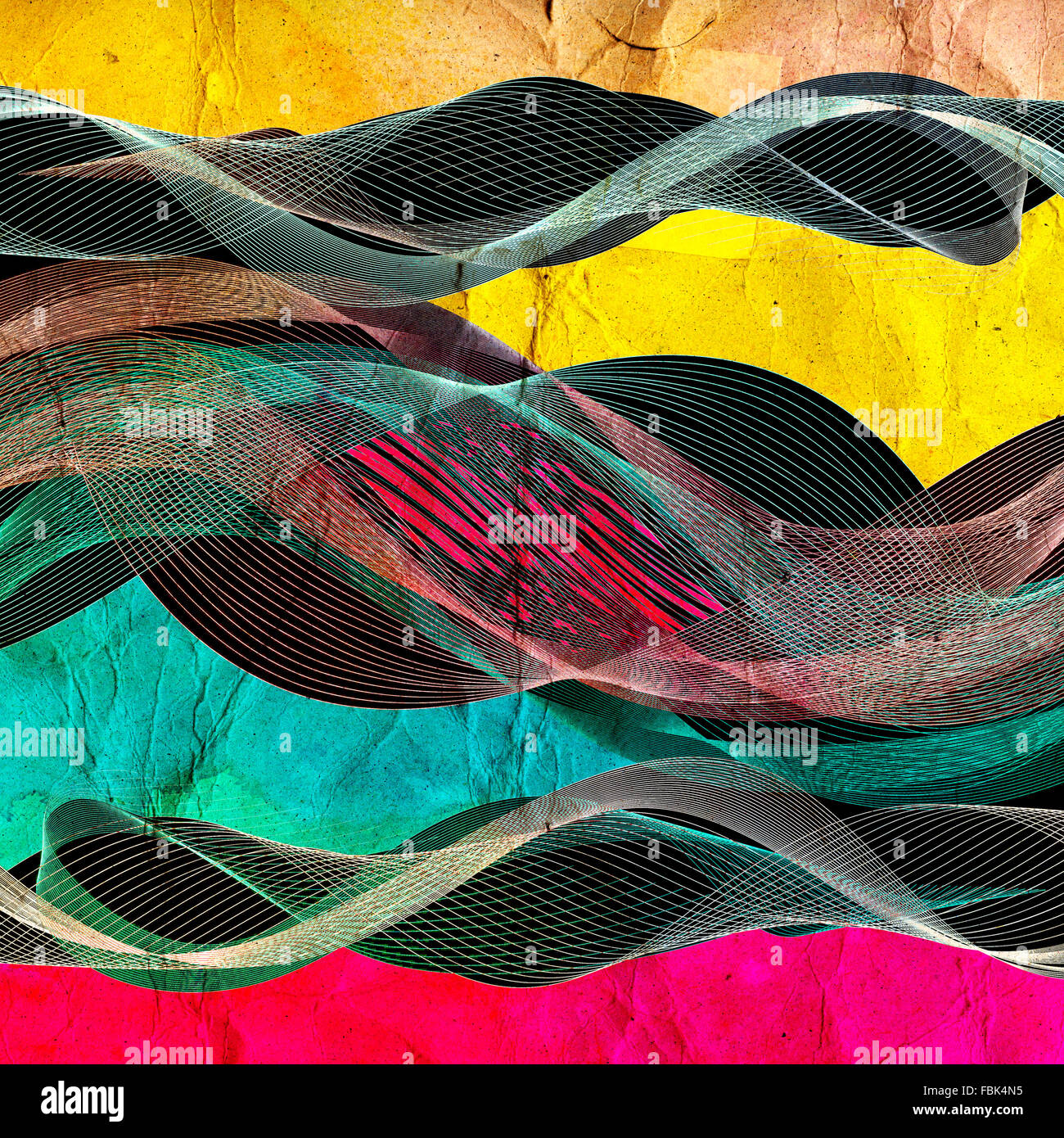 set of vector graphics wave on a white background Stock Photo - Alamy